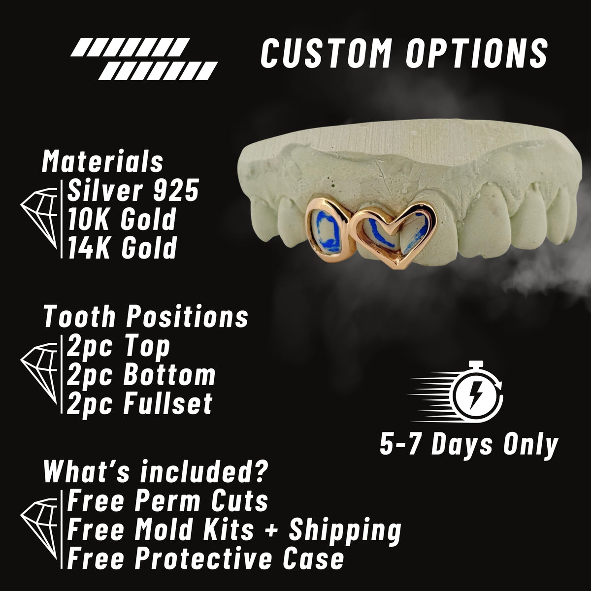 Grillz | Feminine Open Face Heart Grillz – Grillz Jewelry