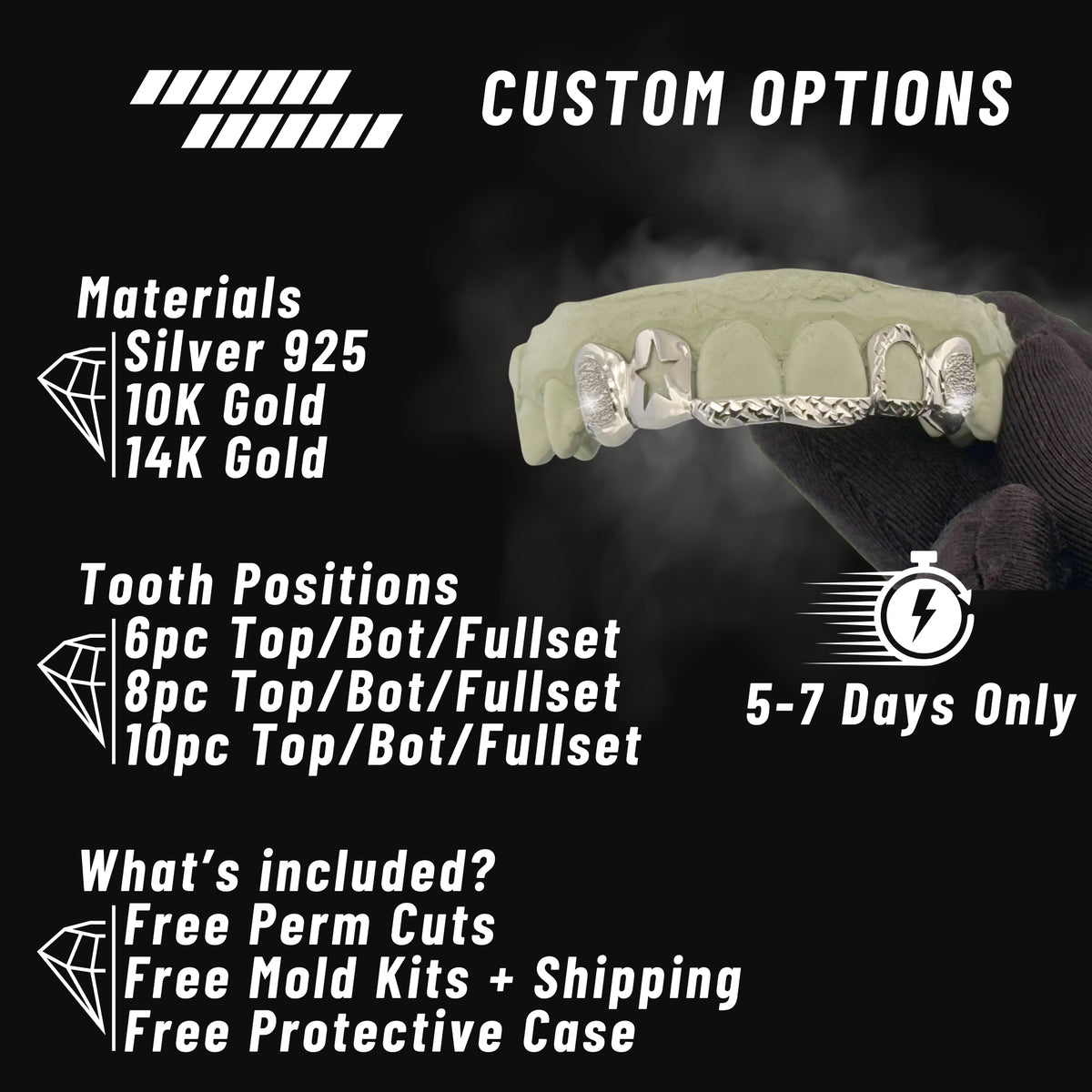 Grillz | North Star Open Face Grillz – Grillz Jewelry