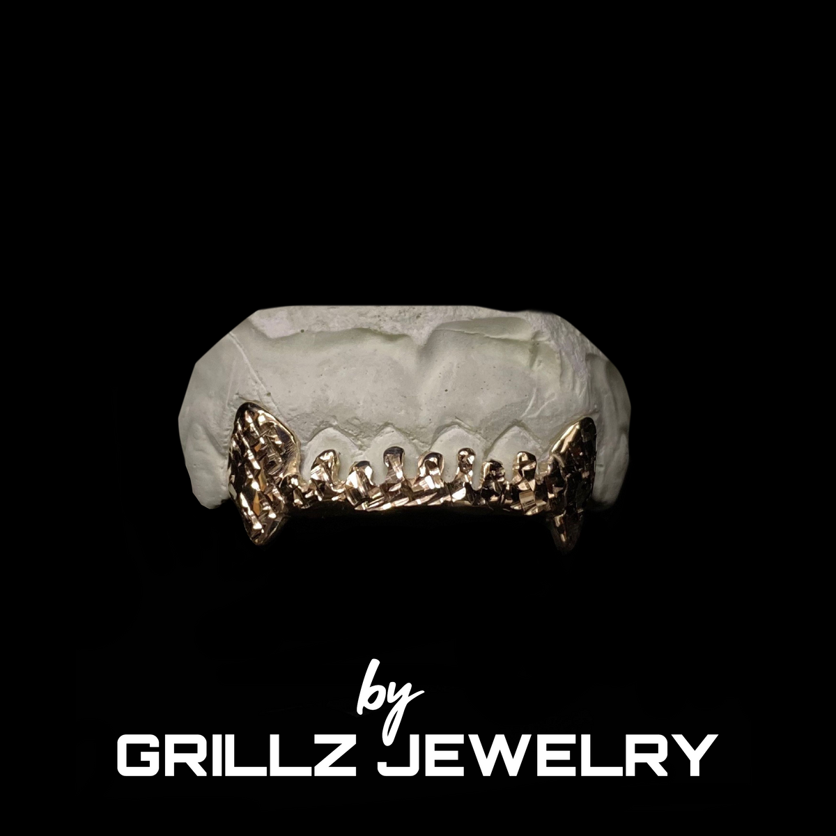 Grillz | Grillz fangs with 3D dripping diamond cuts – Grillz Jewelry