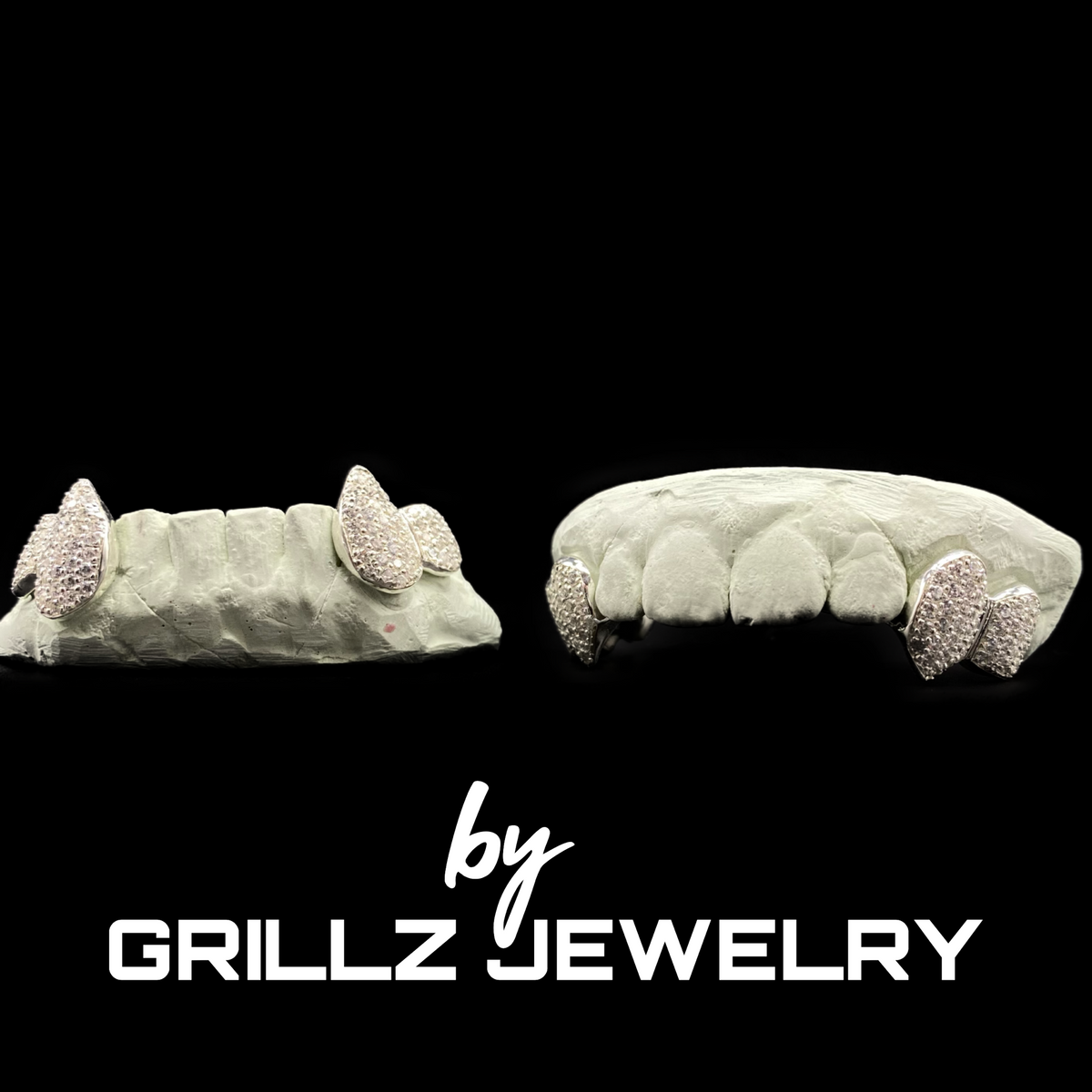 Grillz | Diamond double fangs grillz – Grillz Jewelry