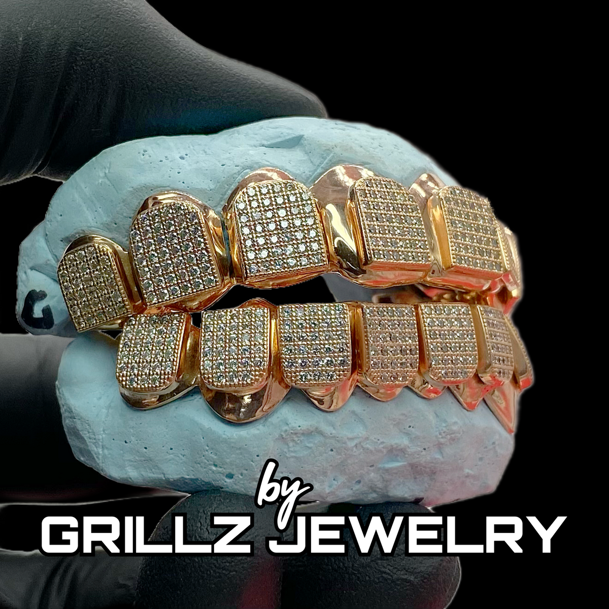 Grillz | Grillz natural CZ blocks – Grillz Jewelry